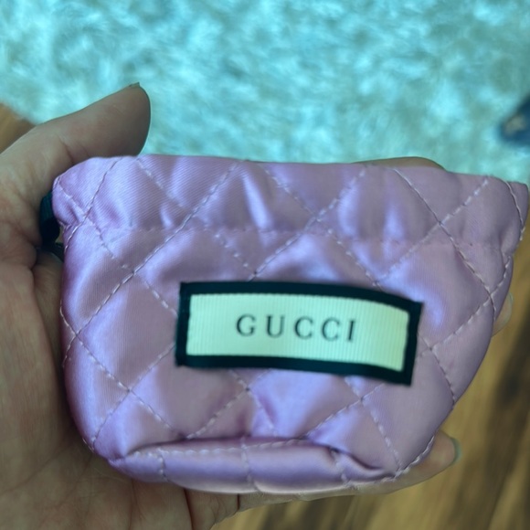 Gucci | Accessories | Gucci Pink Quilted Pouch | Poshmark